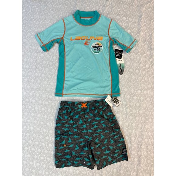 Laguna | Swim | Nwt Laguna Kids Blue 2 Piece Swim Set 56 | Poshmark